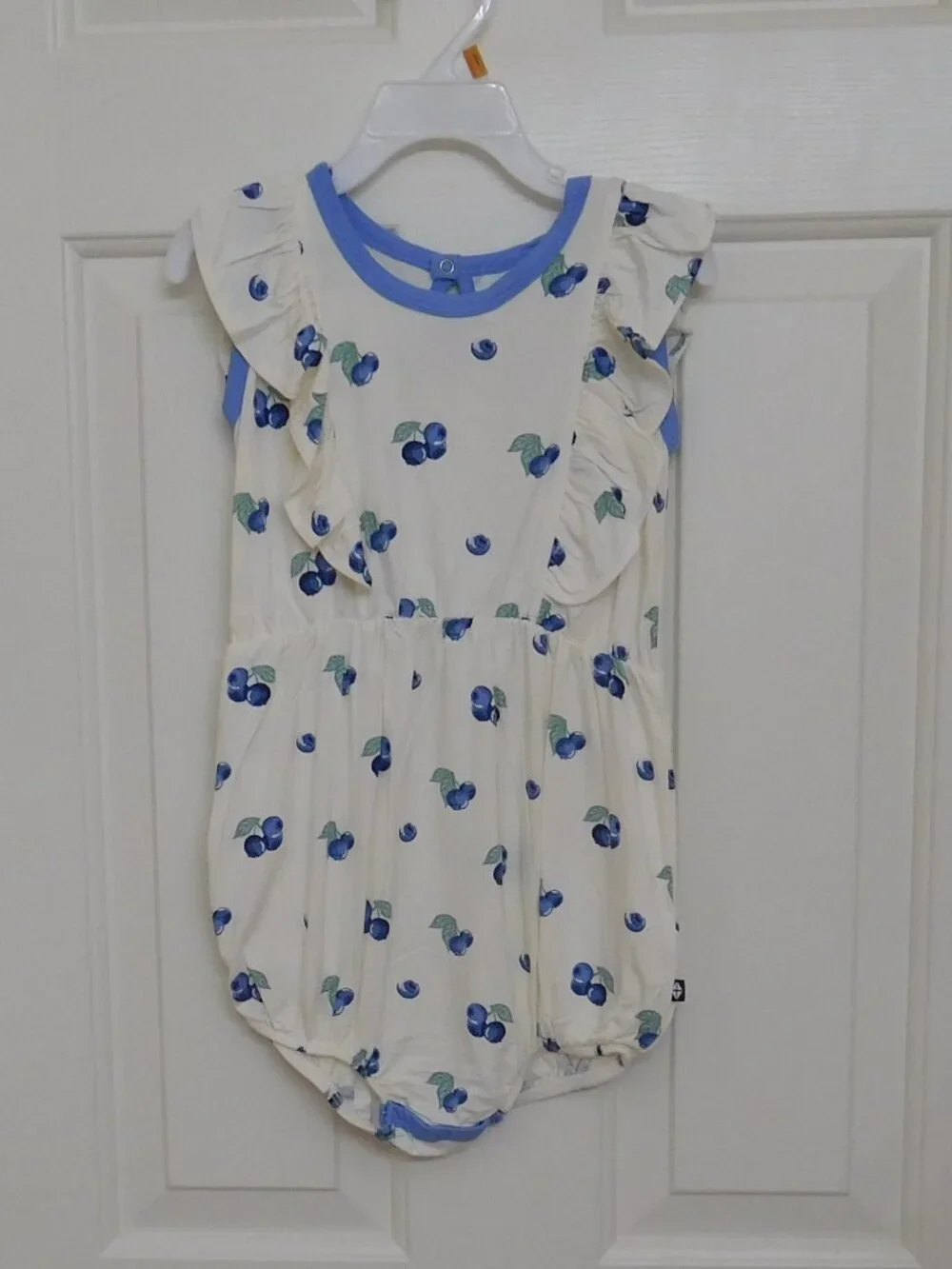 Kyte BABY | Bottoms | Nwt Kyte Baby White Blue Blueberry Print Bubble ...